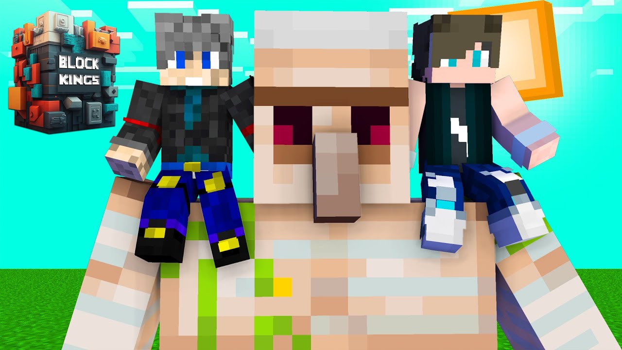 BLOCK KINGS We Started A New MEGA WORLD !! ft@jinchapazham | Minecraft ...