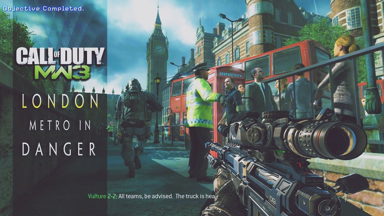 Cod Mw 3 : Bomb Blast in London | Mind the Gap | Metro Mission | Cod ...