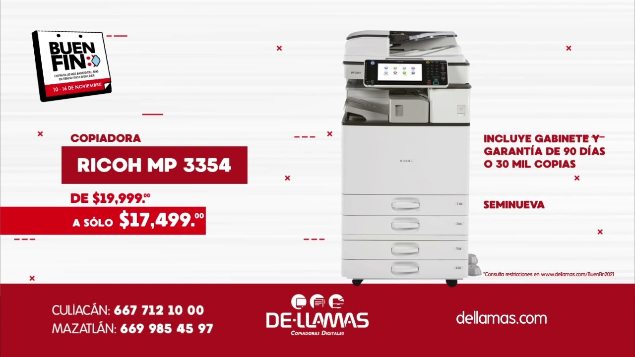 Ricoh MP 3354 - Seminueva - YouTube