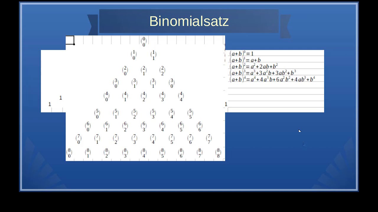 Beweis der Woche: Binomialsatz - YouTube