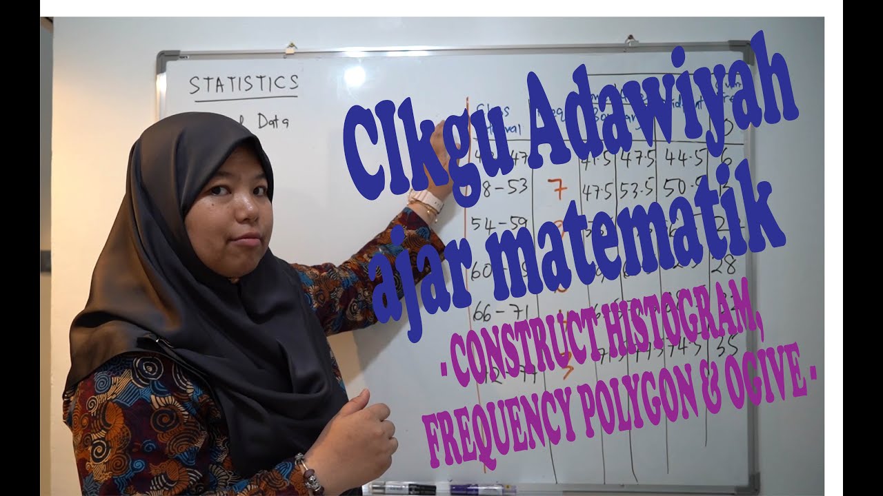 CONSTRUCT HISTOGRAM, FREQUENCY POLYGON & OGIVE - YouTube