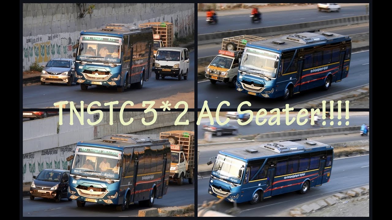 TNSTC Villupuram brand new 3*2 AC seater Chennai Vellore Evening ...