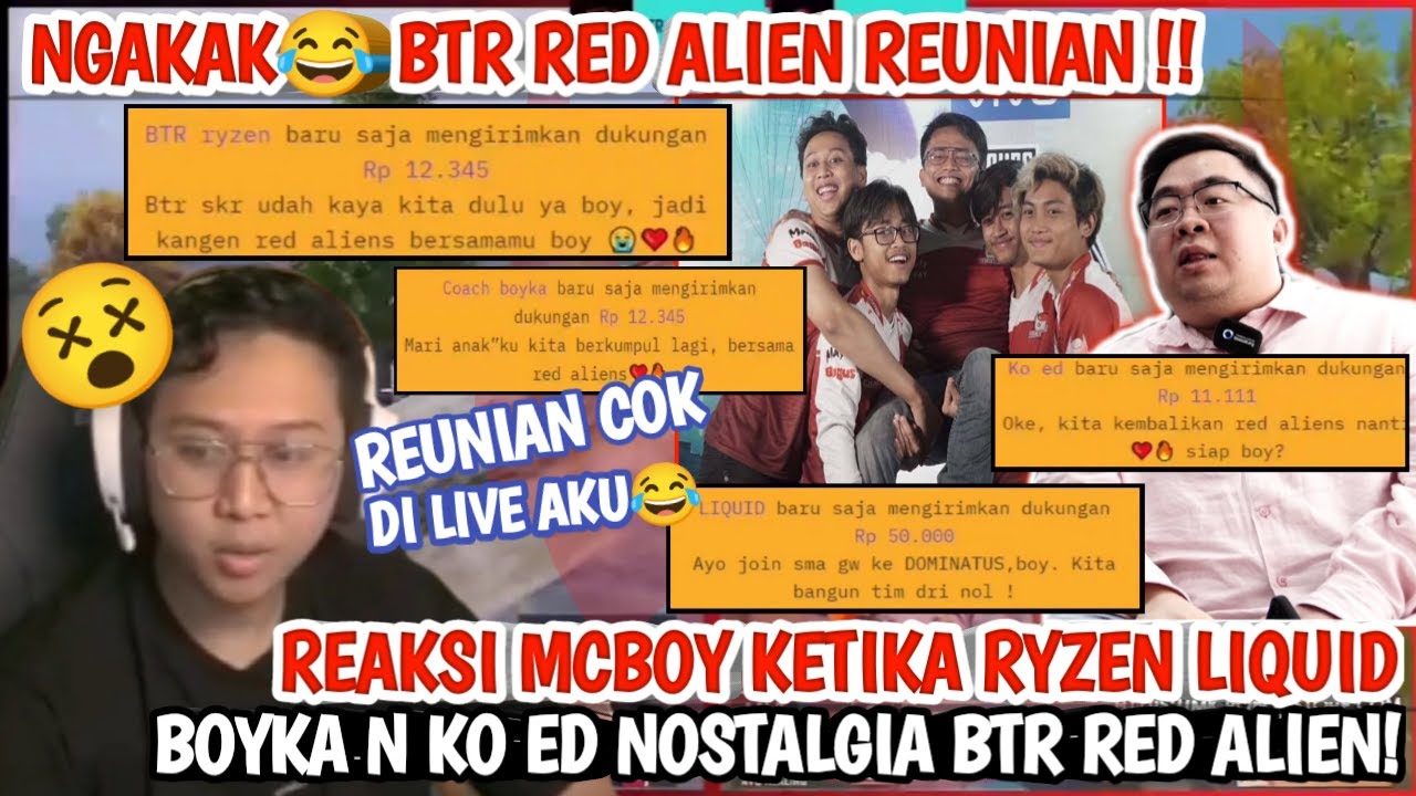 Ngakak😂 Reaksi MCBoy Ketika Ryzen Liquid Boyka n Ko Ed Nostalgia BTR ...
