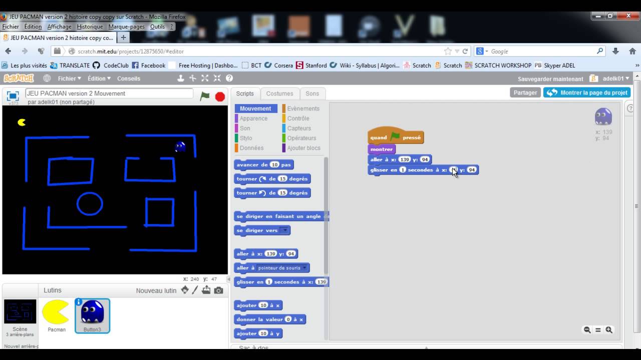 A la découverte de scratch 2.0 : Leçon 4 - Création d'un Jeu simple ...