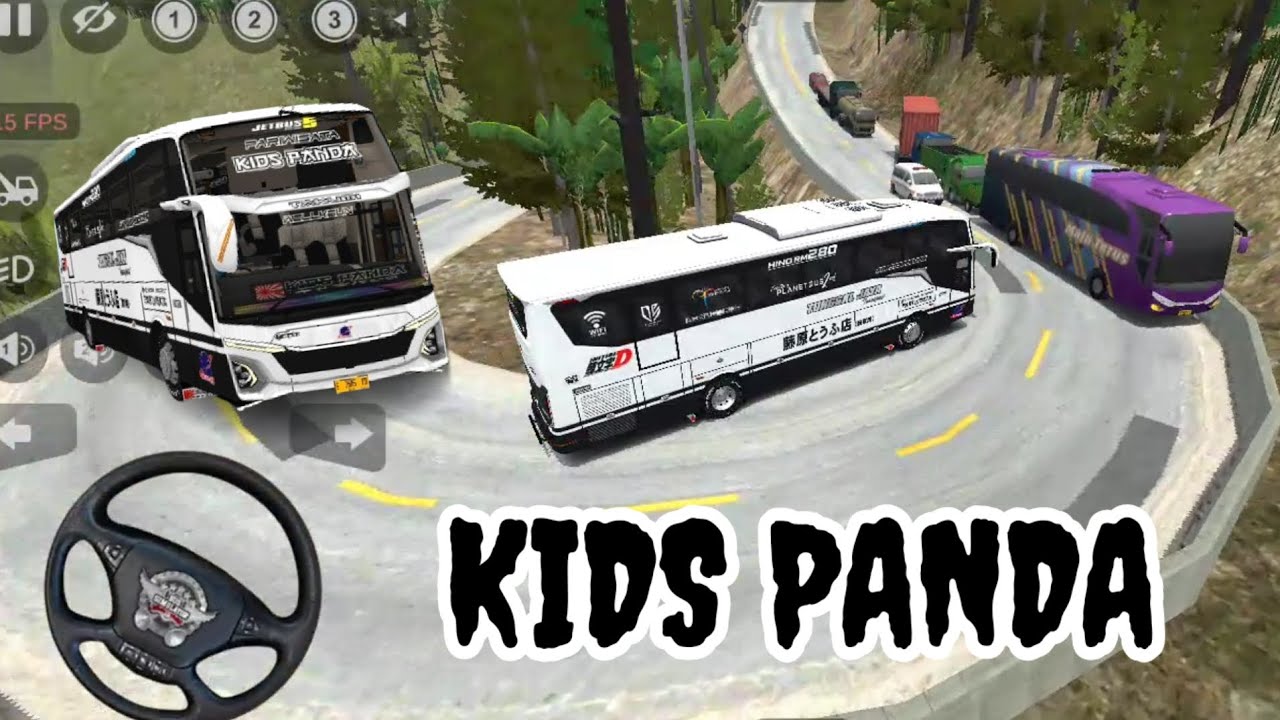 bus telolet basuri kids panda berhasil menaklukan tikungan tajam #bus # ...