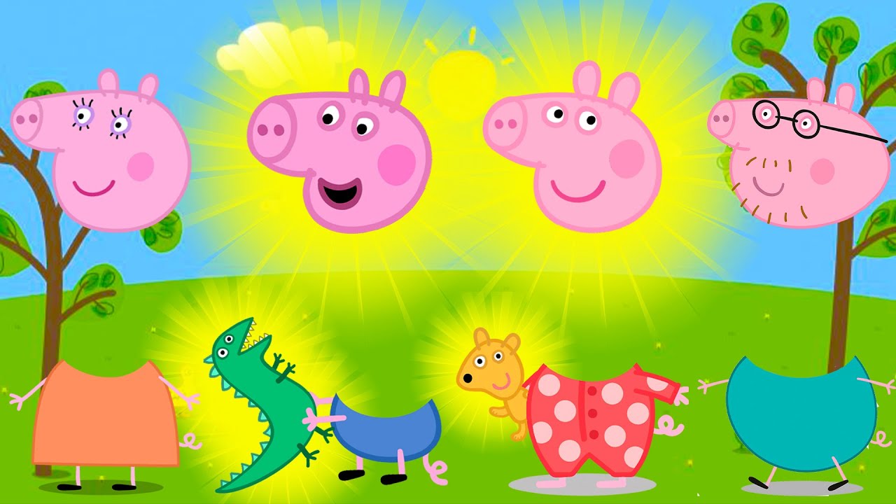 Peppa Pig | Match The Head | Animated Video With Peppa Pig - YouTube