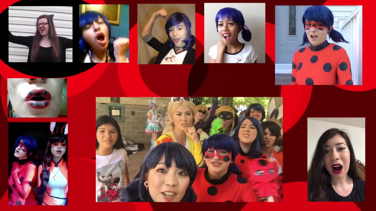 [GROUP COLLAB] Miraculous Ladybug Theme Song cover! - YouTube