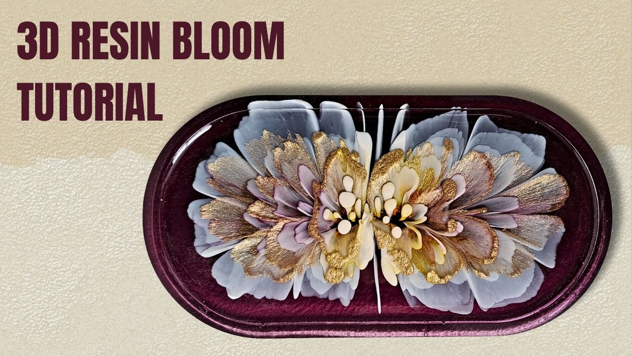 Luxury Magenta 3D RESIN BLOOM Tutorial - YouTube