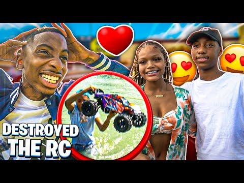 JAY FINALY MEETS HIS CRUSH EMILY! ( I CRASHED THE RC CAR IN POND)