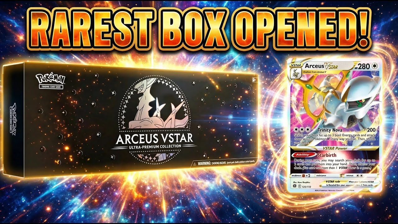 Opening One of the Rarest Pokémon Boxes: Arceus VSTAR Ultra Premium ...