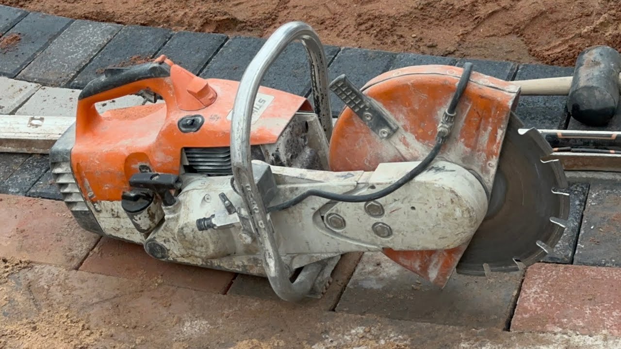 Stihl TS 400 Cut Off Saw Startup & Demo - YouTube