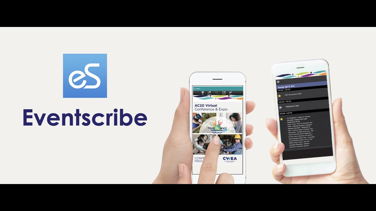 How to use the Eventscribe App for CWEA's AC20 Virtual Conference and ...