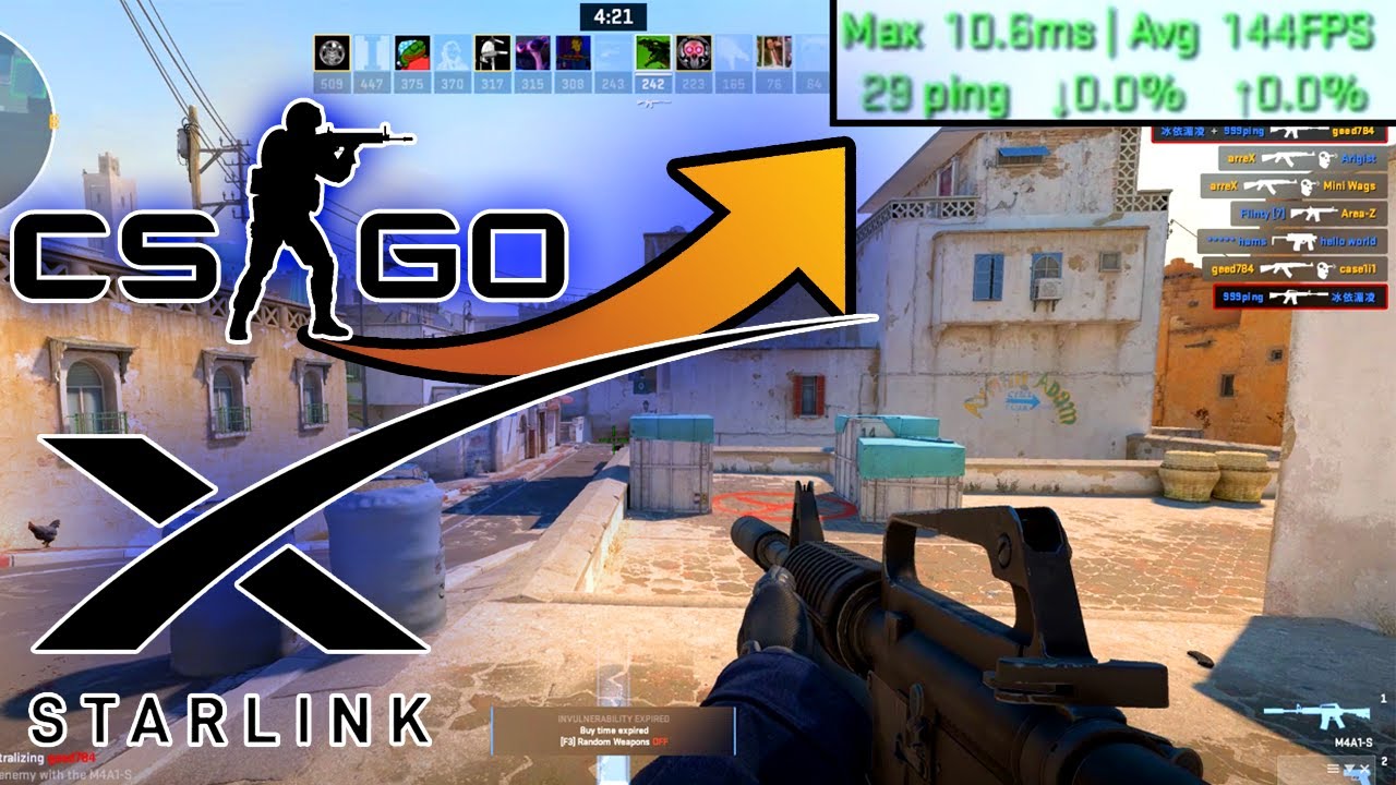 CS2 Starlink Ping Internet Speed/Latency Test Counter Strike 2 - YouTube