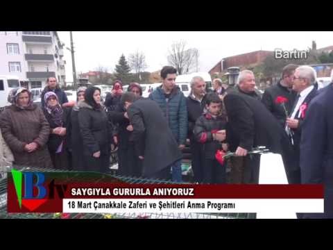 18 MART ÇANAKKALE ZAFERİ VE ŞEHİTLERİ ANMA PROGRAMI BARTIN