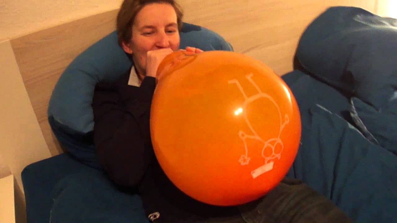 b2p very soft orange unique 16" balloon - YouTube