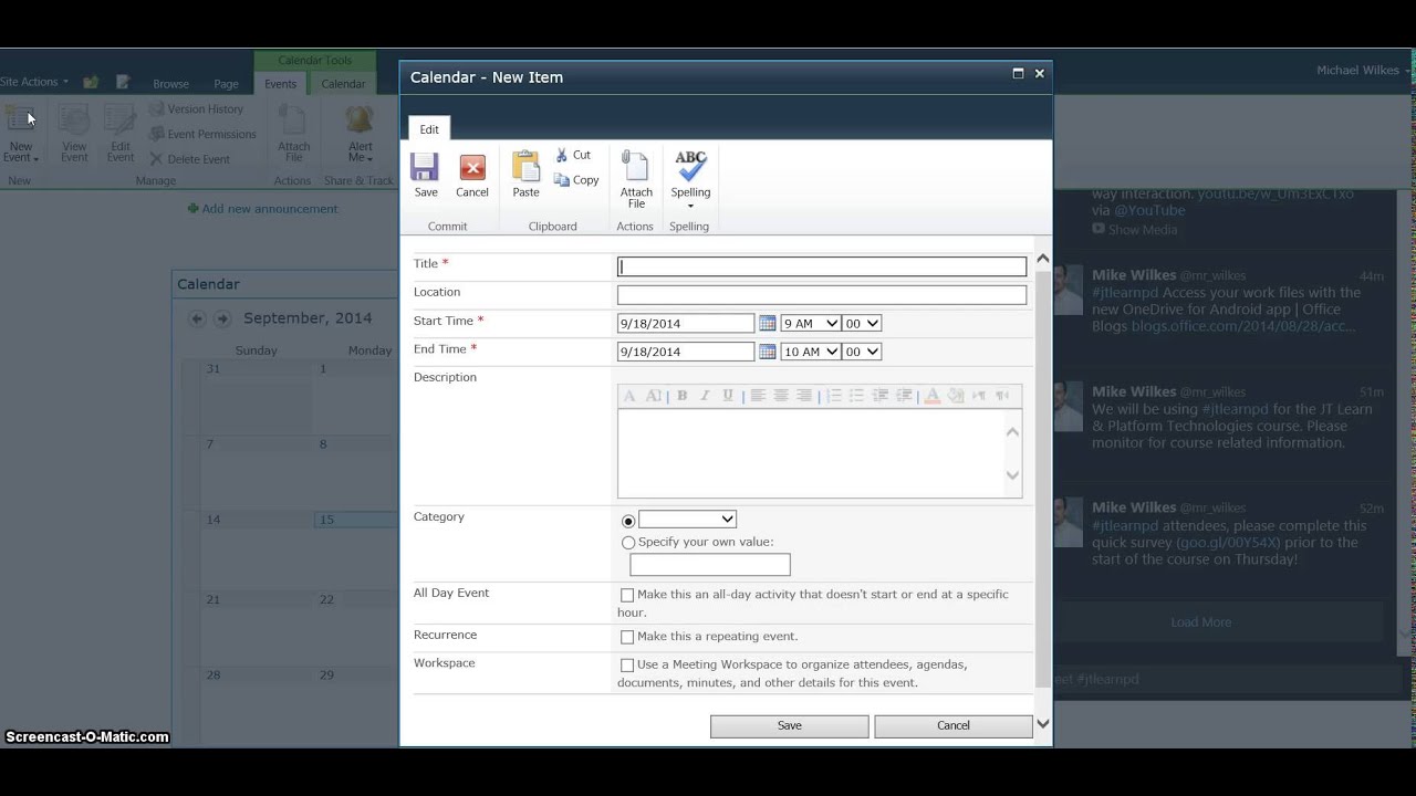 Basic Calendar Use on JT Learn - YouTube