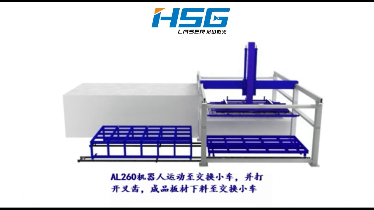 HSG Laser - Single table sheet loading and unloading automation system ...