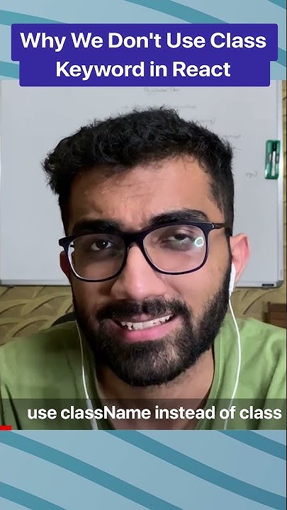 Why We Don't Use Class Keyword in React? | ClassName Keyword Explained #shorts - YouTube