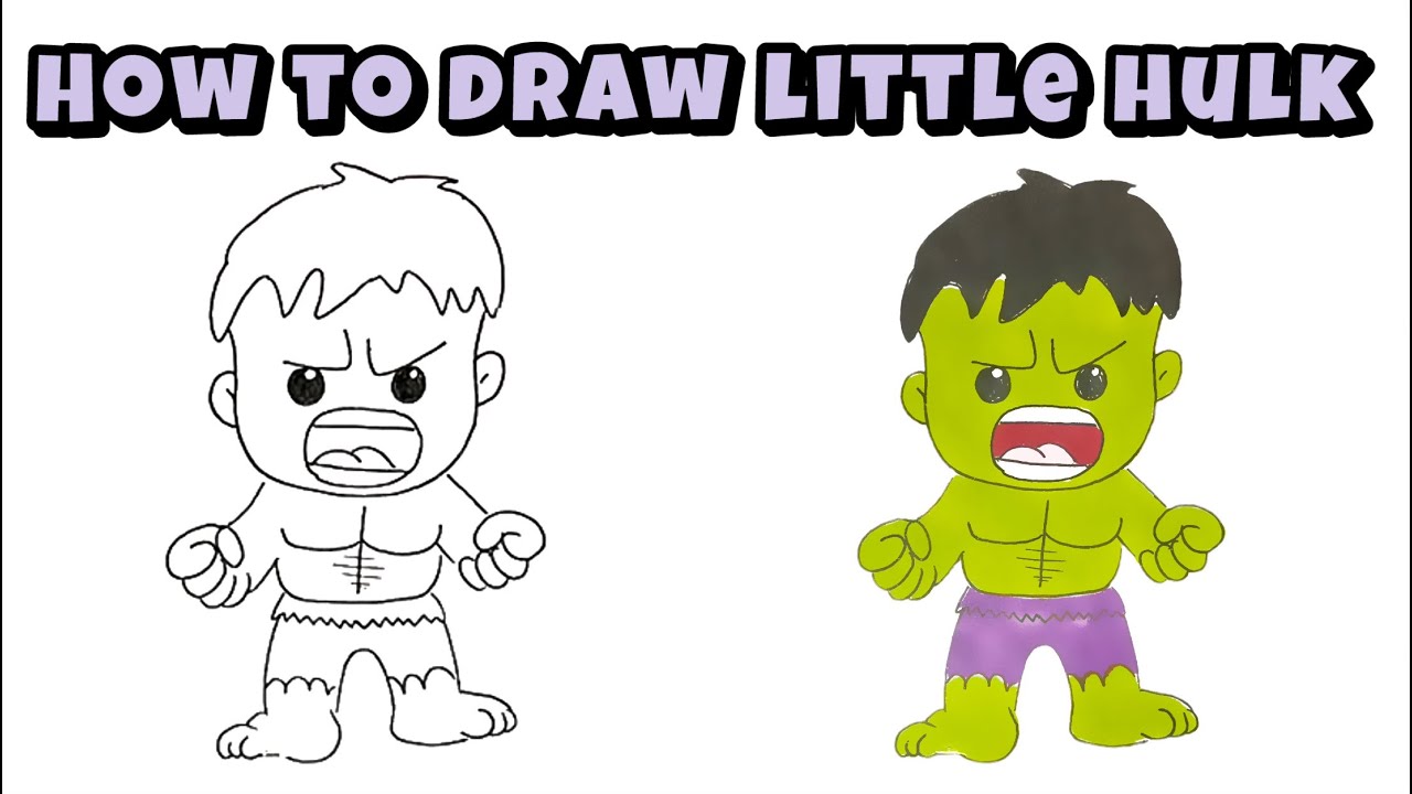 How to Draw Little Hulk from Marvel Comics: Masterclass in Marker ...