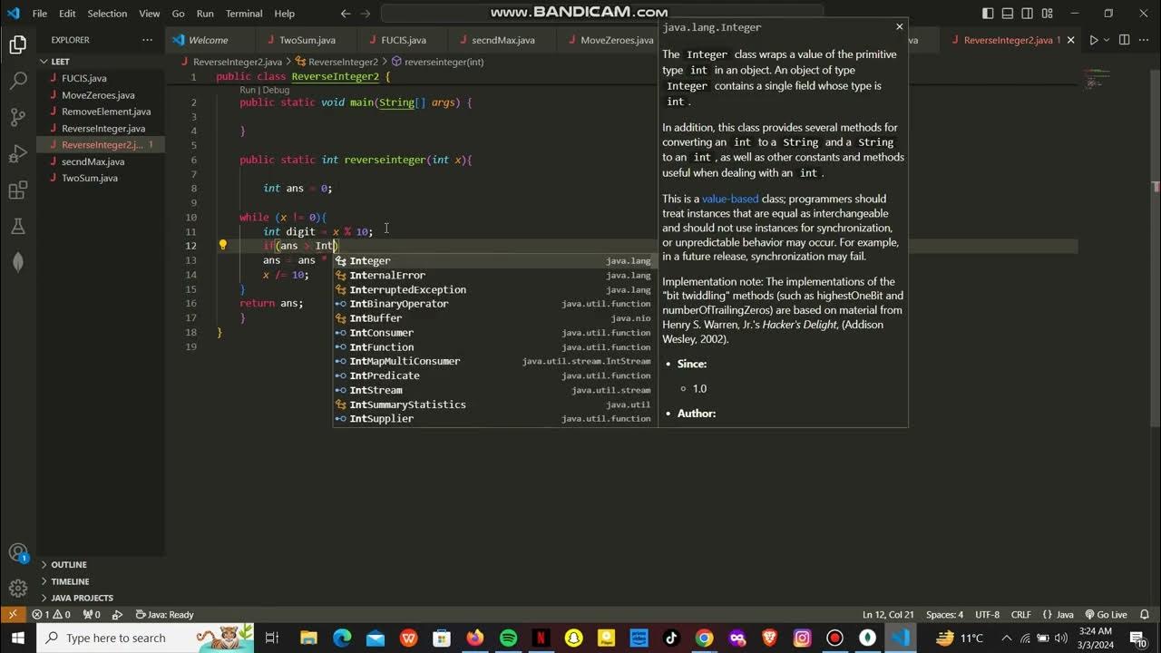 Reverse Integer | Approach # 2 (Slight Change in Code) | LeetCode ...