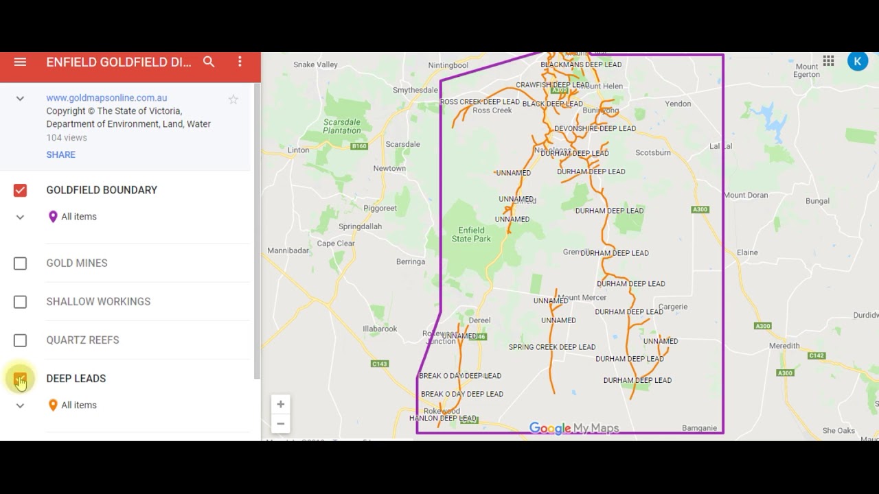 Enfield Goldfield District - YouTube