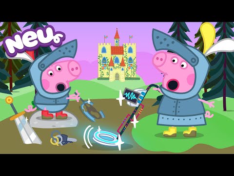 Peppa-Wutz-Geschichten 🪴 Metalldetektor-Suche 👑 Videos für Kinder