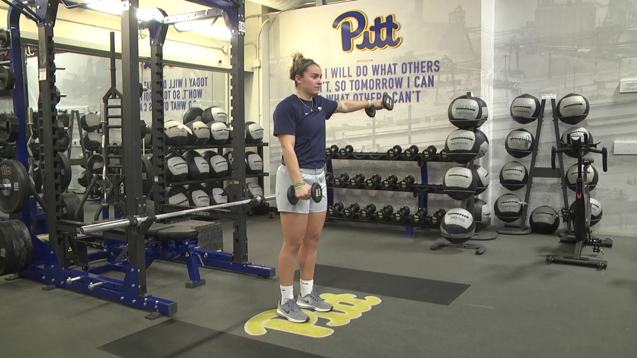 DB Side Lateral Raise Iso Hold - YouTube