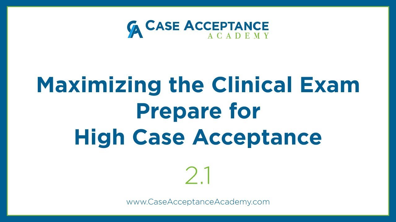 CAA | 2.1 - Maximizing the Clinical Exam - Prepare for High Case ...