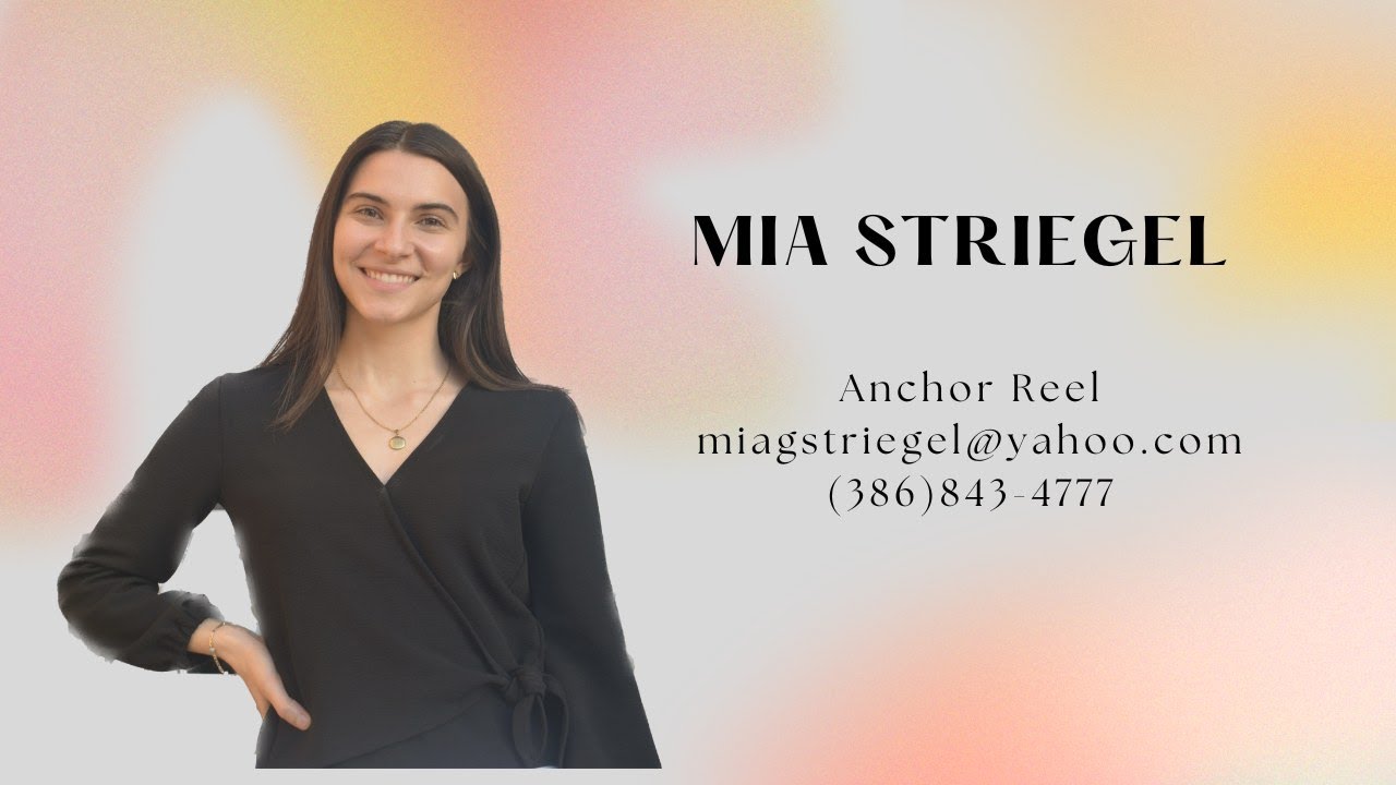 Mia Striegel Journalism Anchor Reel - YouTube