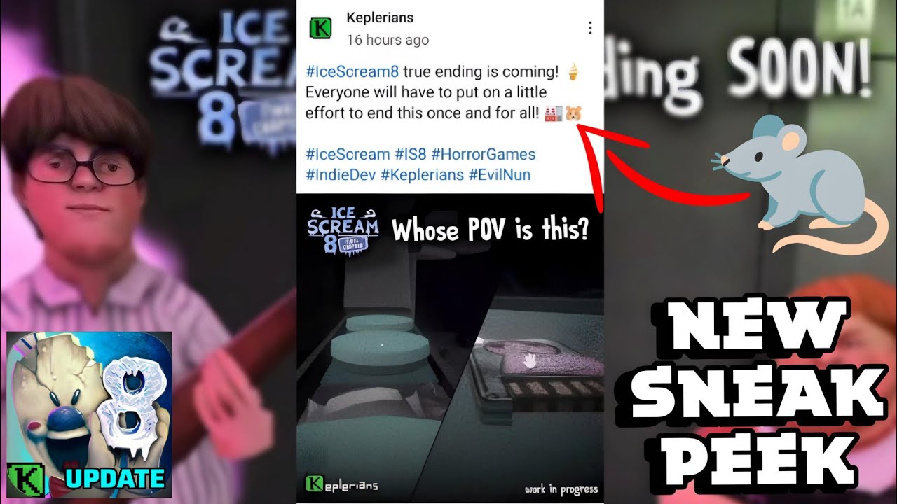 Ice Scream 8 Final Update New Sneak Peeks by Keplerians - YouTube