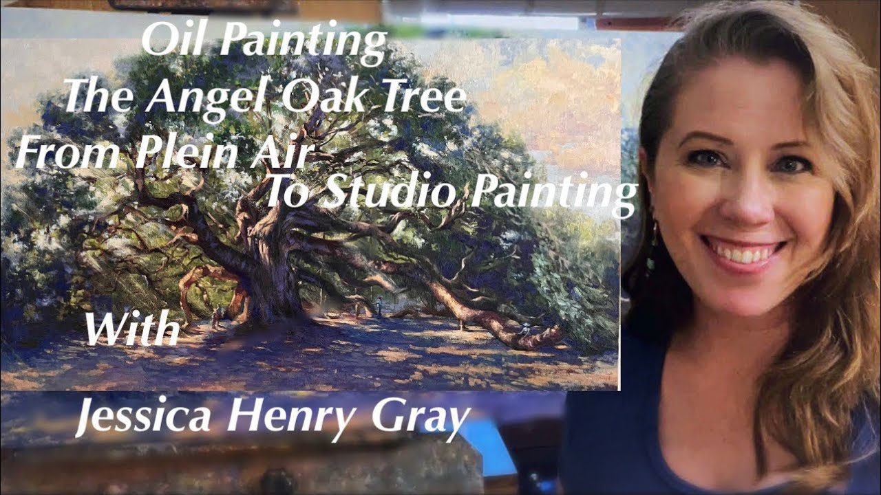 From Plein Air to Studio Finished Painting: The Angel Tree with Jessica ...