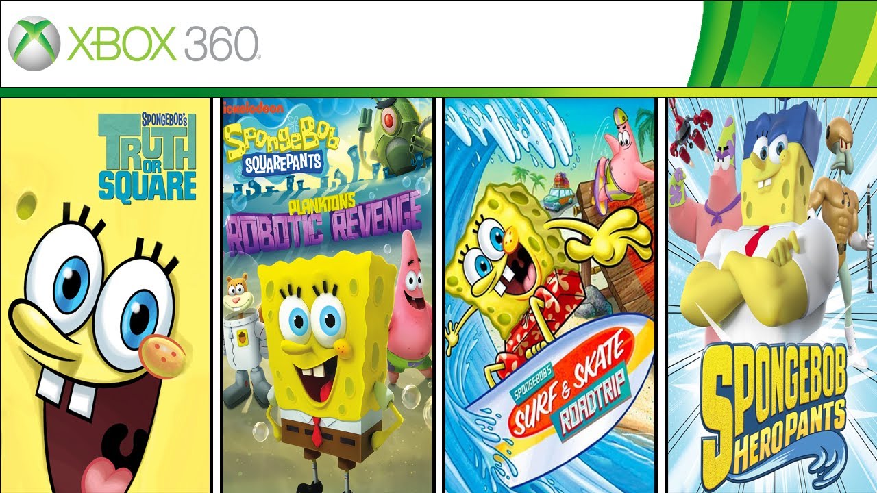 Evolution of SpongeBob SquarePants Games on Xbox 360 - YouTube