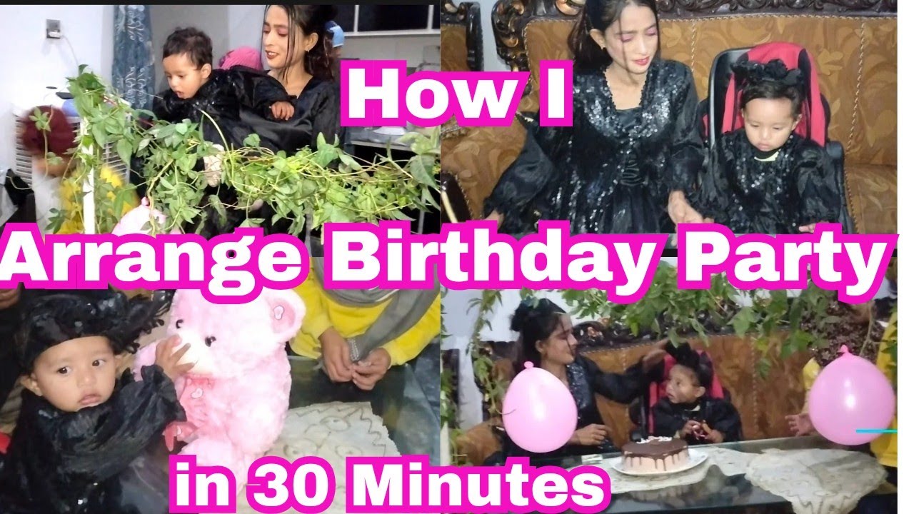 birthday celebration 🎉| 10 Mon Birthday Vlog♥️ | Birthday decoration ...