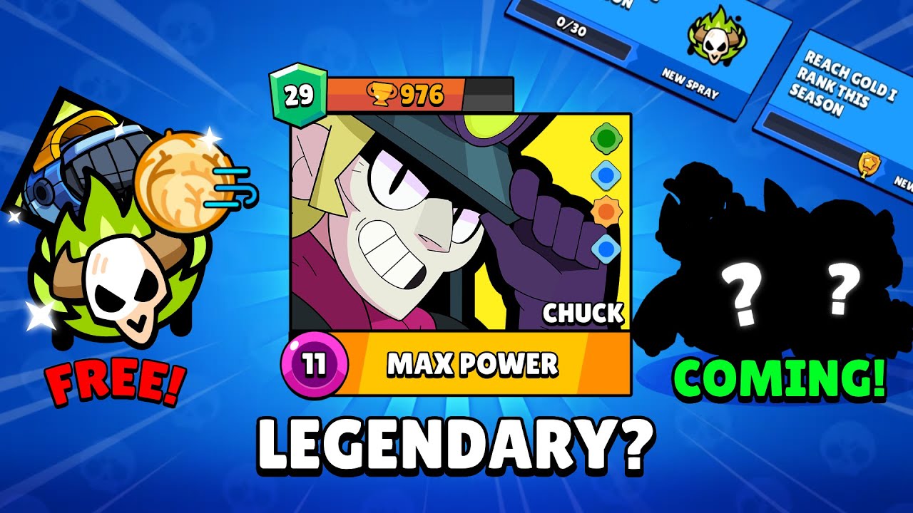 Chuck Legendary Rarity Brawler?! FREE Pins and Sprays - MORE UPDATES ...