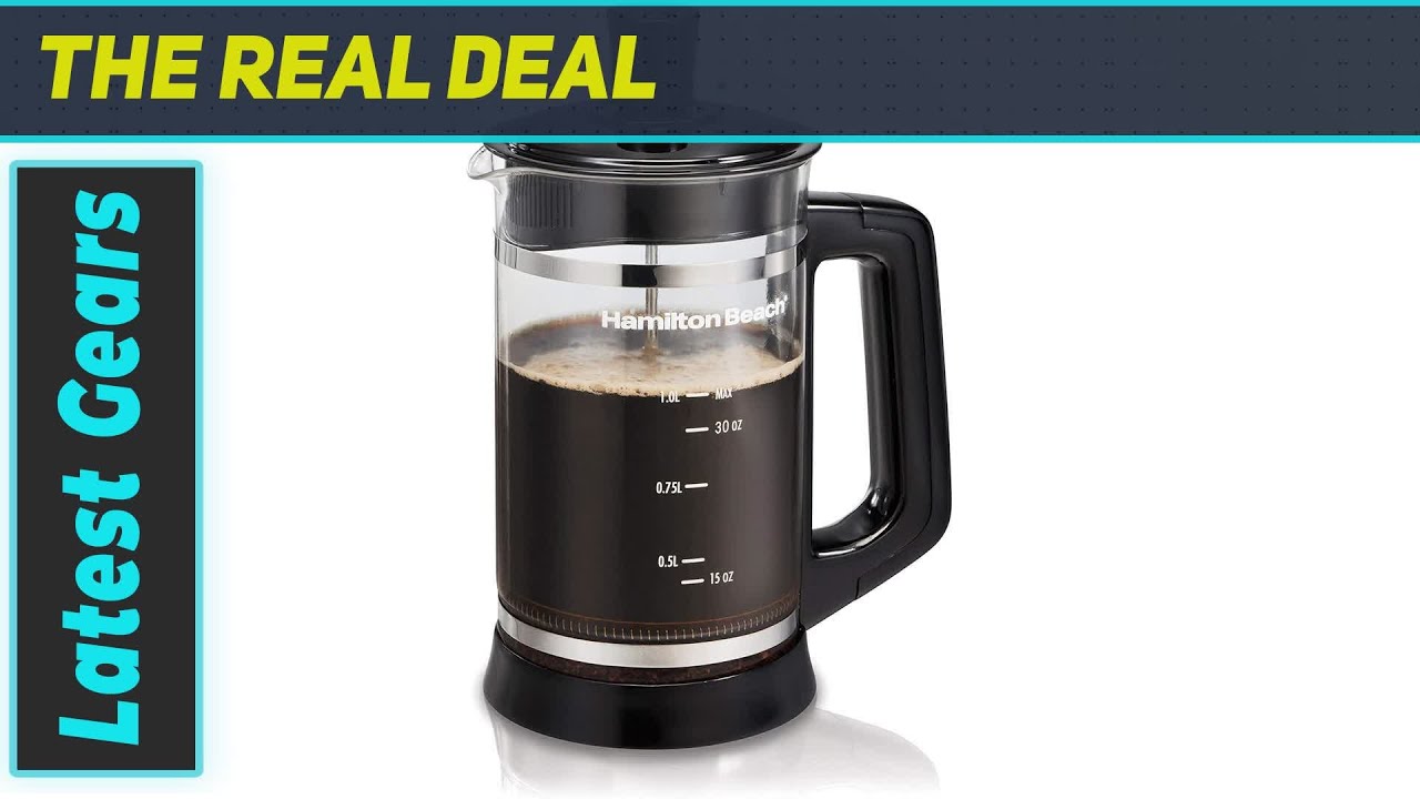Hamilton Beach French Press with Frothing Attachment: Elevate Your ...