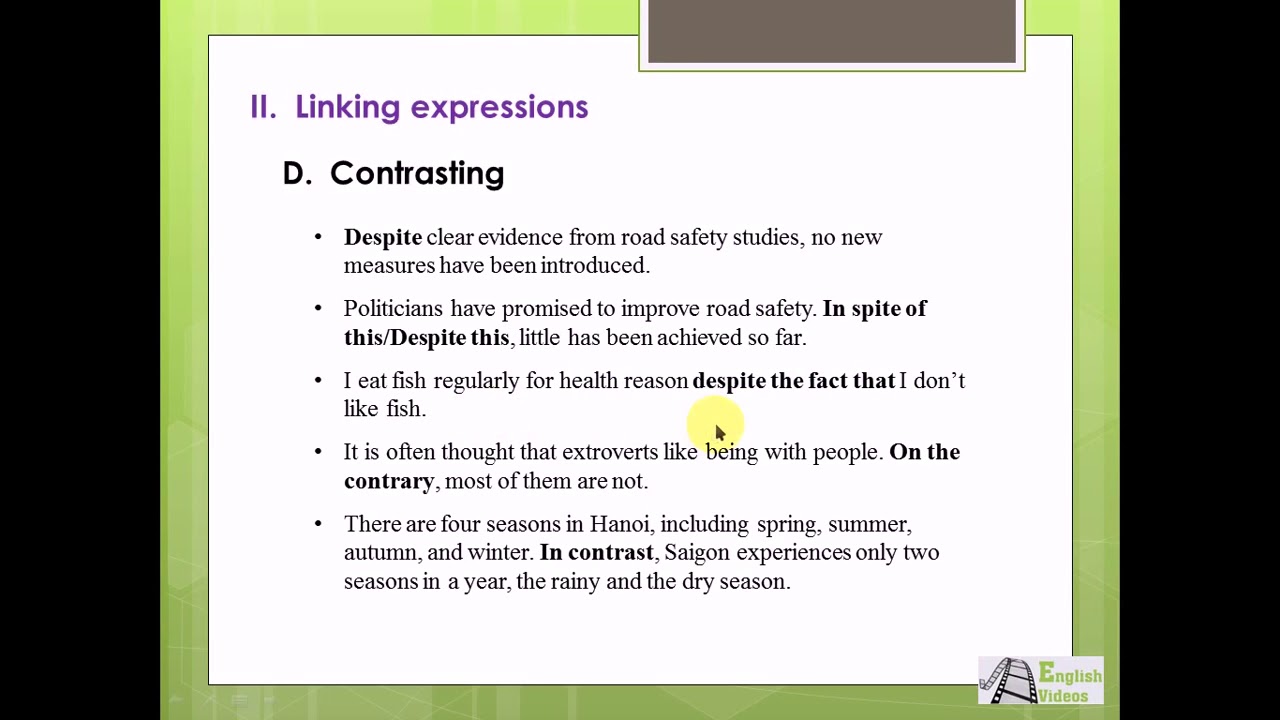 Lesson 23 Linking ideas | Cambridge Grammar for IELTS | Freeshare Tutorial - YouTube