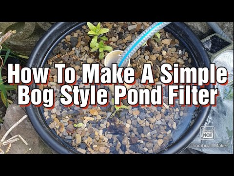 How to build a simple Pond Bog Filter - YouTube