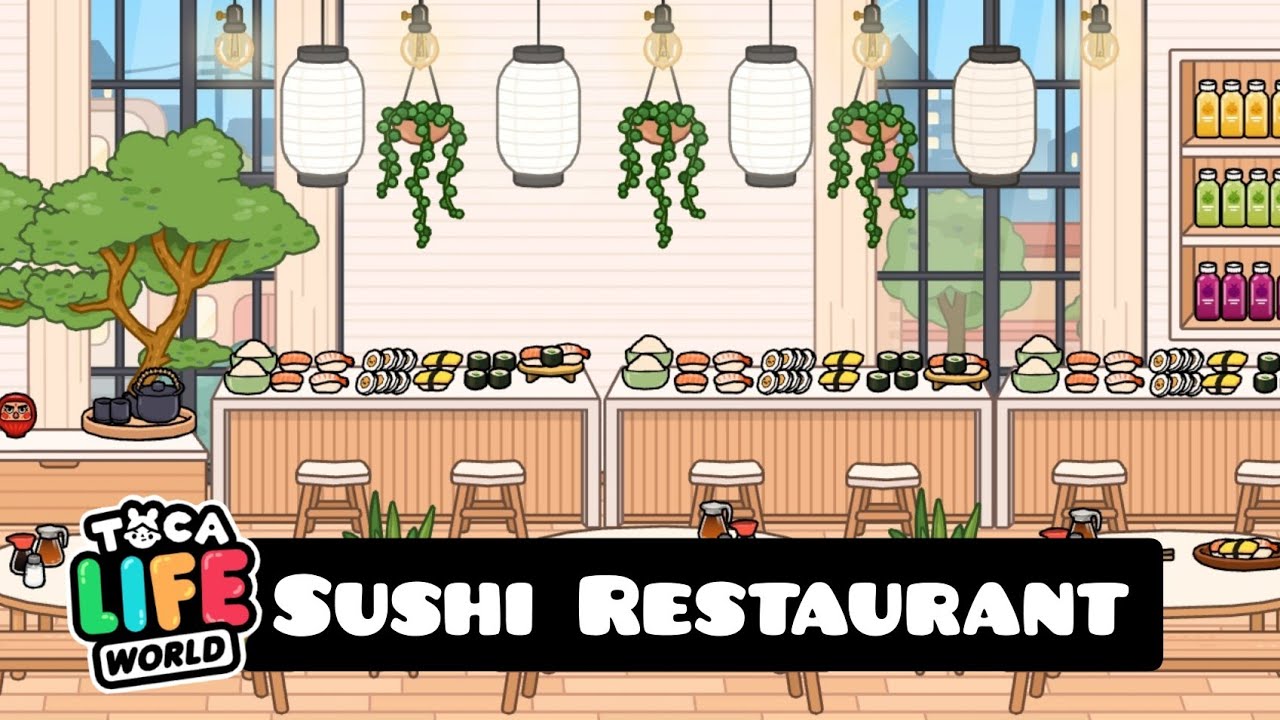 Sushi Restaurant 🍣 Toca Life World House Design Toca Boca Toca Life ...