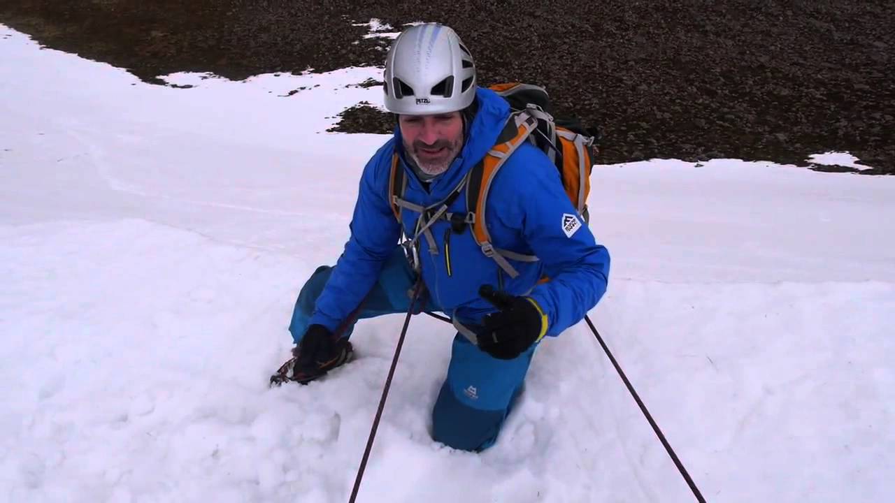Security on steep ground - snow bollard - YouTube