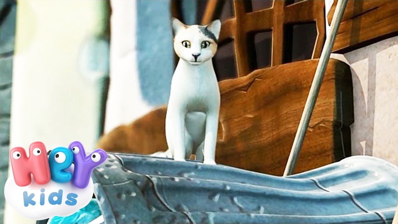 Katten Lilla Katten 🐱 Barnlåtar på Svenska | HeyKids - YouTube