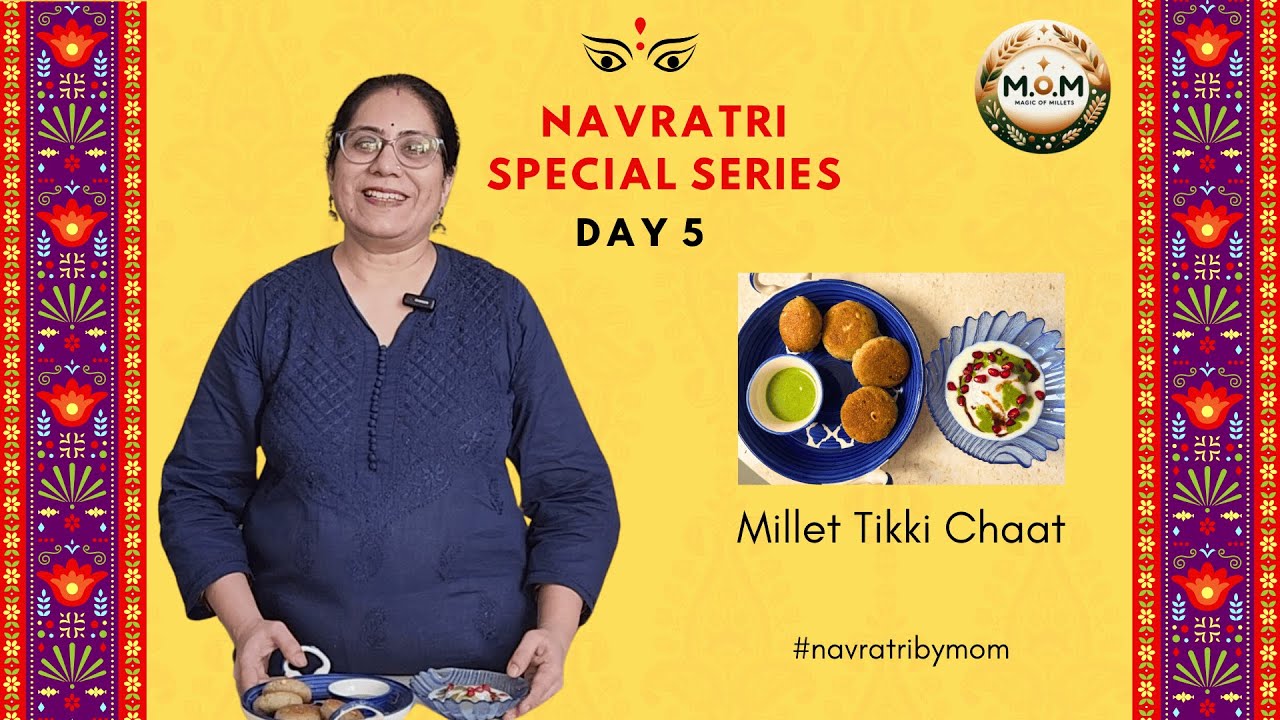 Navratri Special | Vrat tikki chaat | व्रत वाली टिक्की चाट बनाने का तरीका | Magic of Millets ...