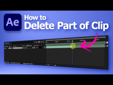 After Effects how to cut clips