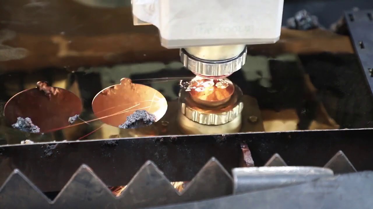 'Pig' fiber laser cutting samples - YouTube