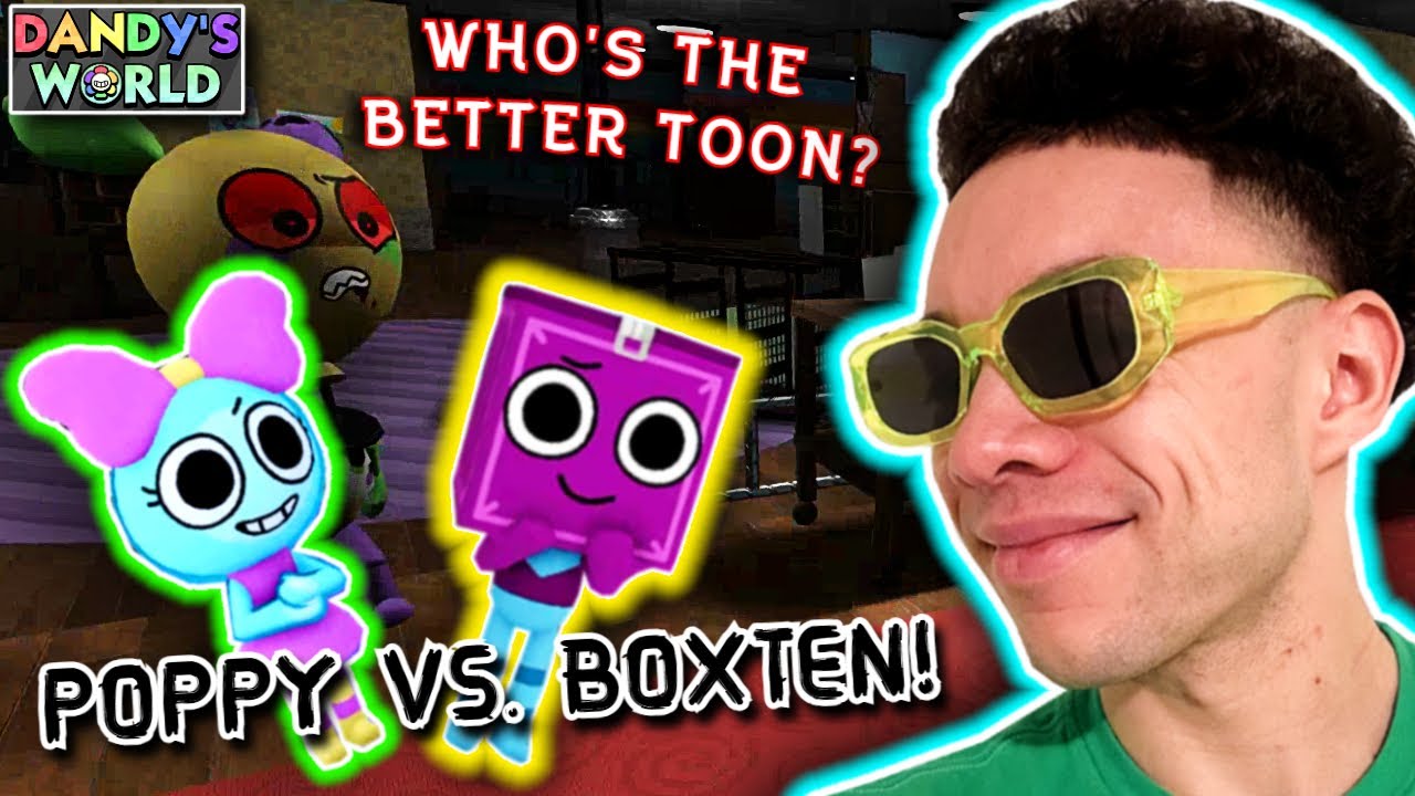 Dandy's World (Roblox) WHO'S THE BETTER TOON? Poppy Vs. Boxten - YouTube