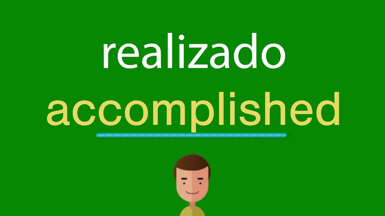Como dizer realizado em inglês - YouTube