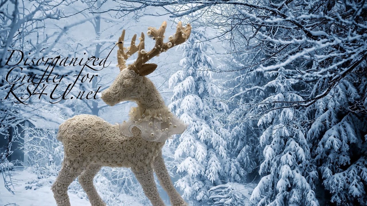 Lace Reindeer - Dec GDT Project for KS4U - YouTube