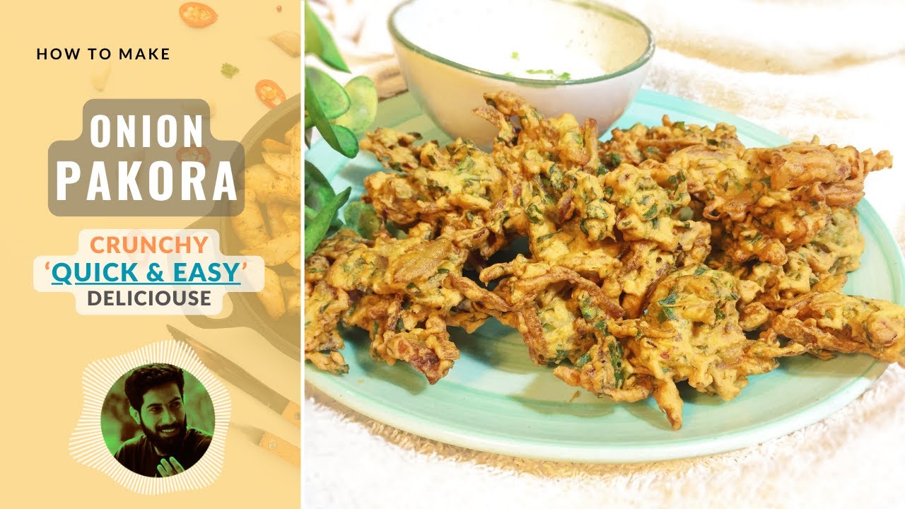 Crispy Onion Pakora Recipe You'll LOVE! | ONLY ONION | PAYAZI PAKORA ...