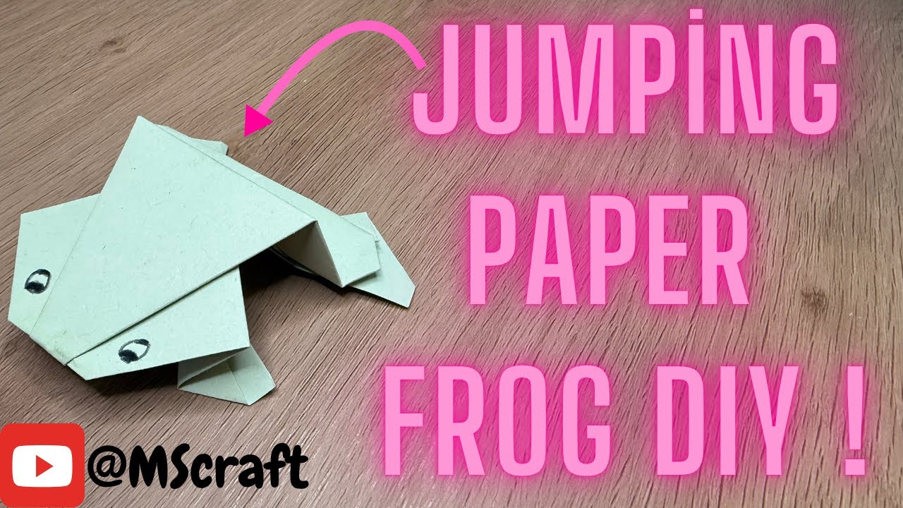How to Make a Jumping Paper Frog 🐸[Super Easy!] - YouTube