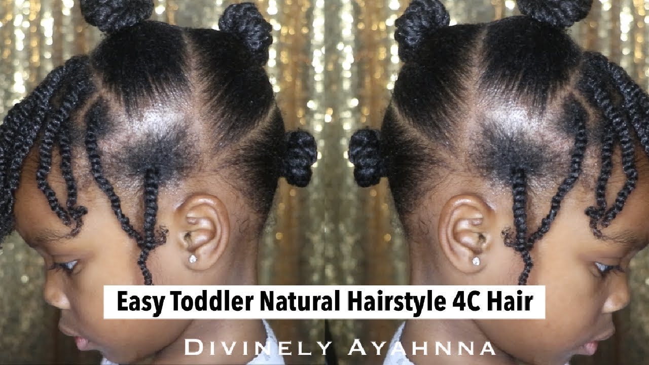 Easy Toddler Natural Hairstyle Feat Sunny Isle JBCO Pomade and Mielle ...