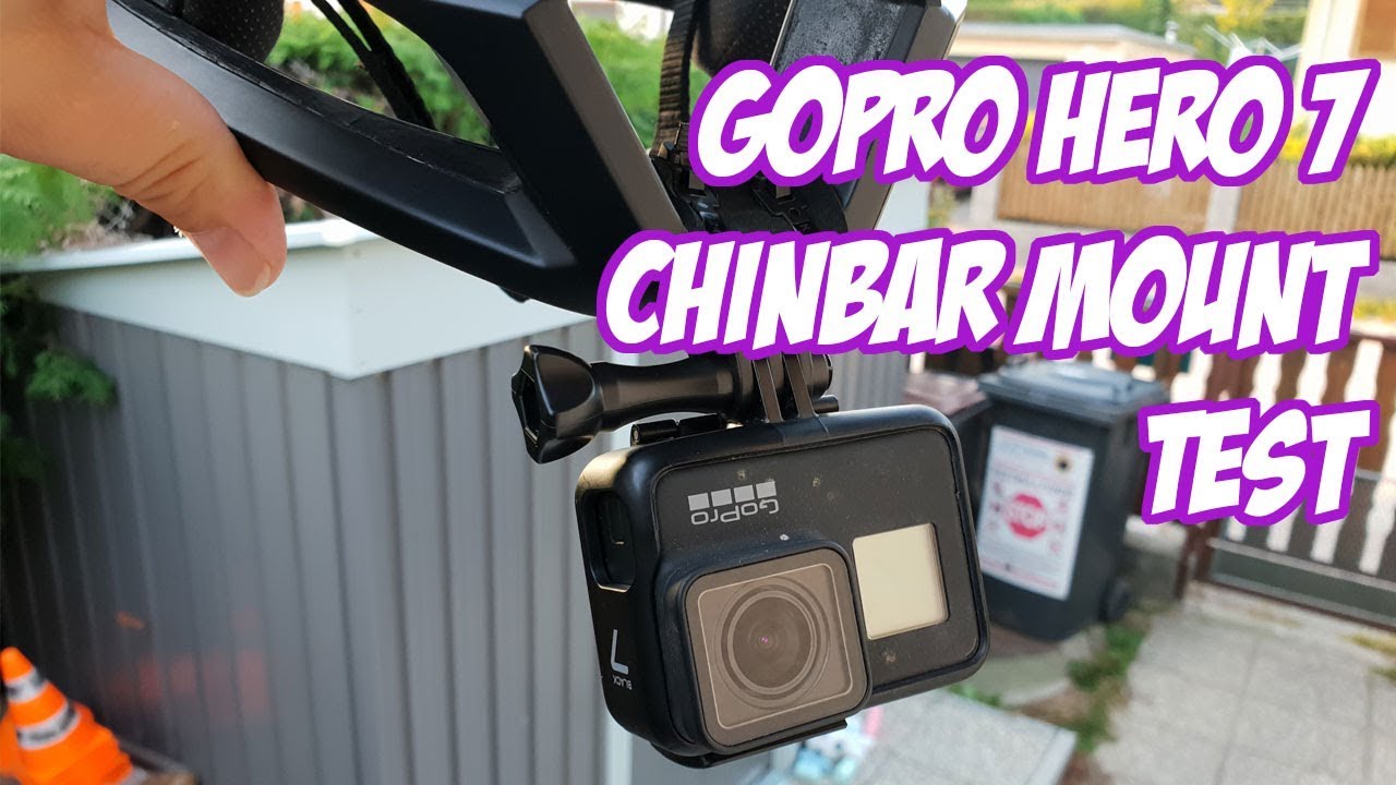 Testing my GoPro Hero 7 Black on new helmet chinbar mount - YouTube